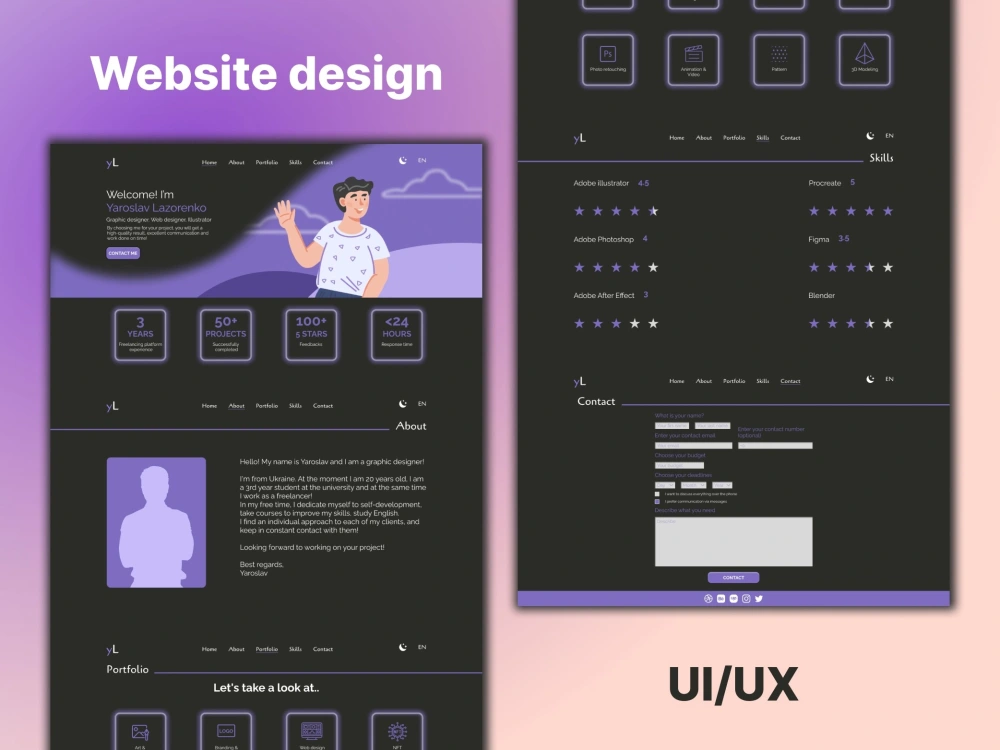 Website Page UI/UX design | Upwork