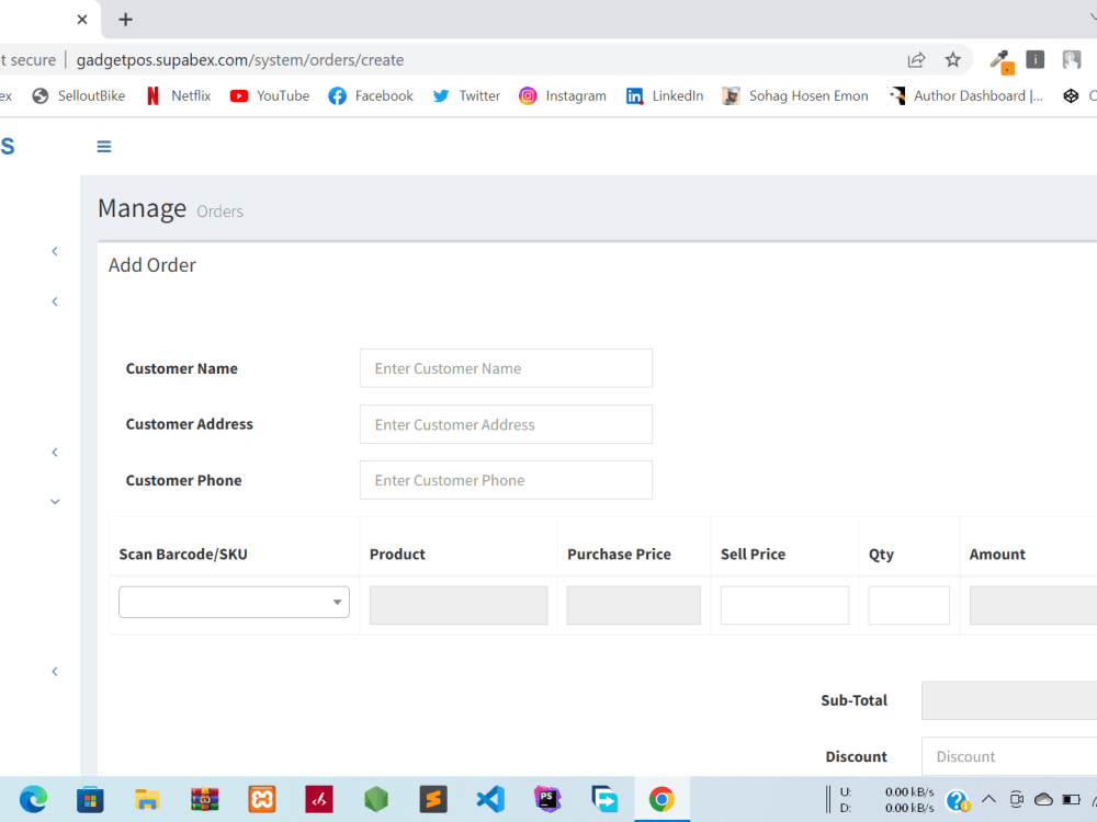 A POS inventory management software with barcode system & invoice print ...