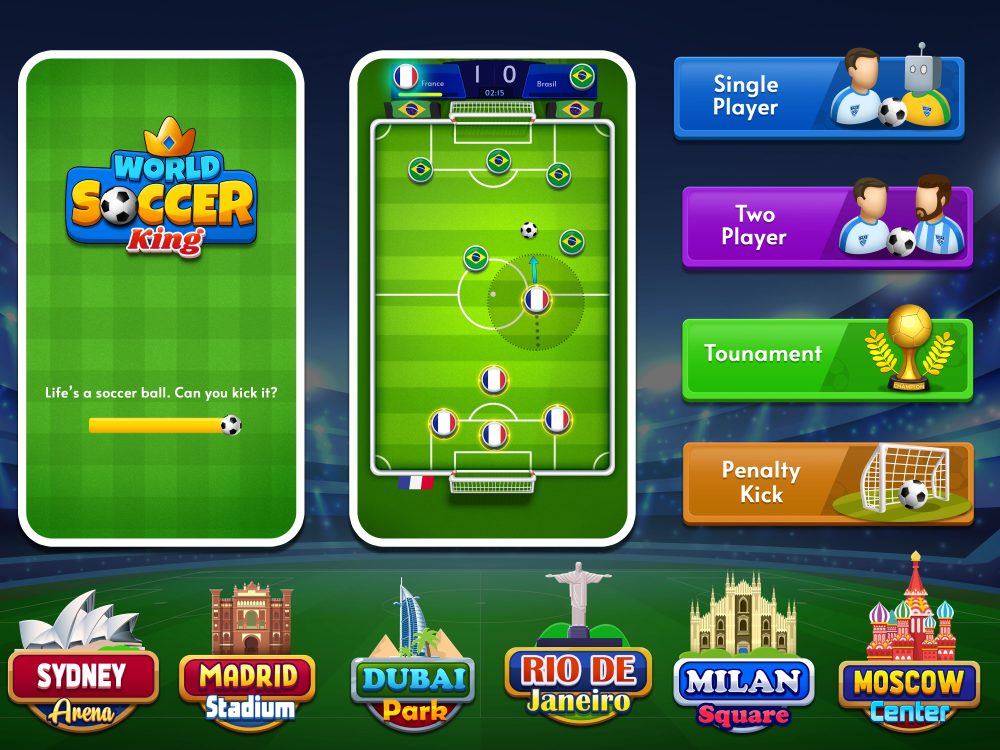 Stunning game UI buttons graphics and app UI advanced mobile game UI ...