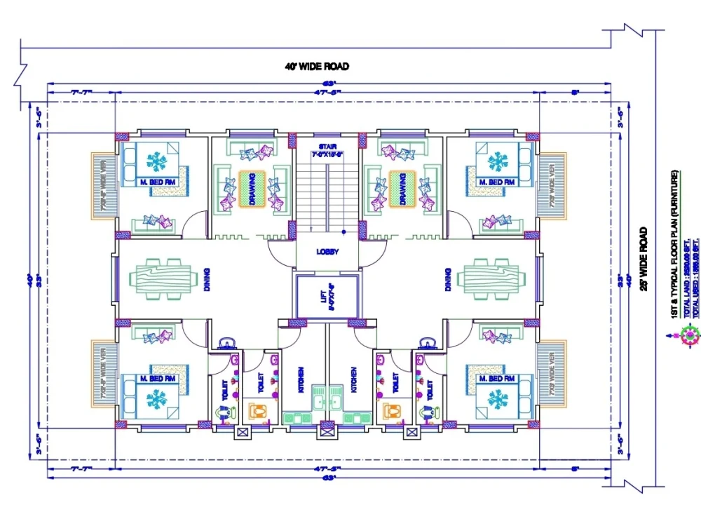 A 2D floor plan using AutoCAD | Upwork