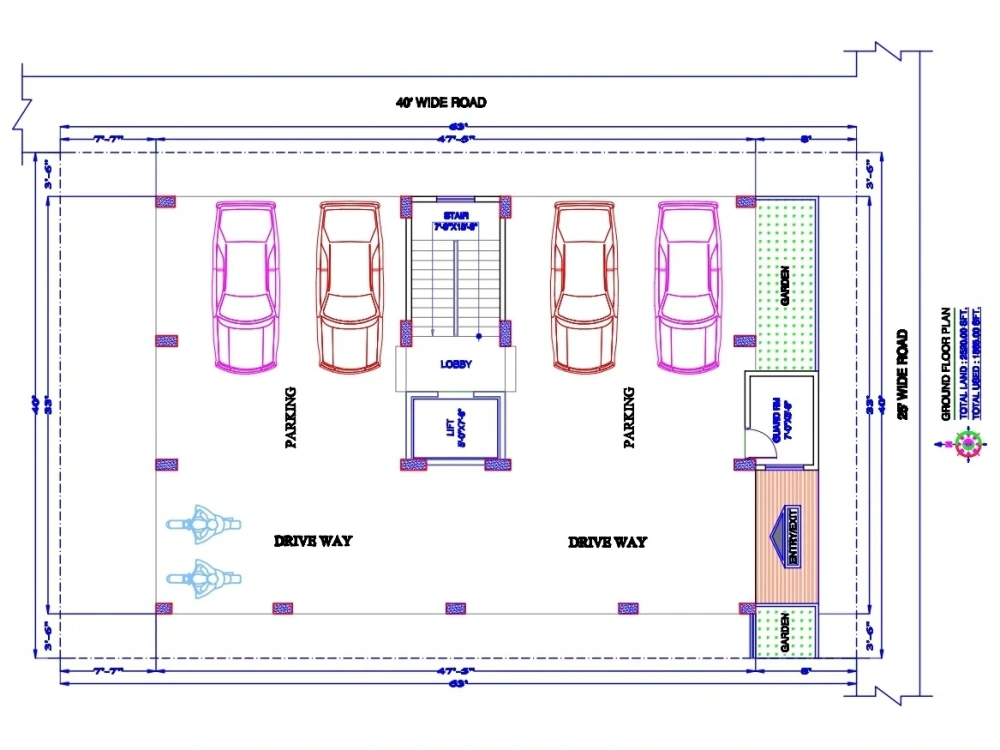 A 2D floor plan using AutoCAD | Upwork