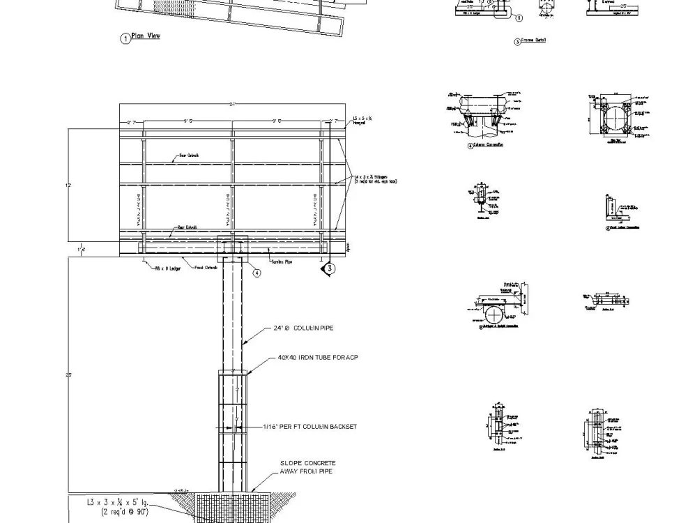Billboard design and structural details | Upwork