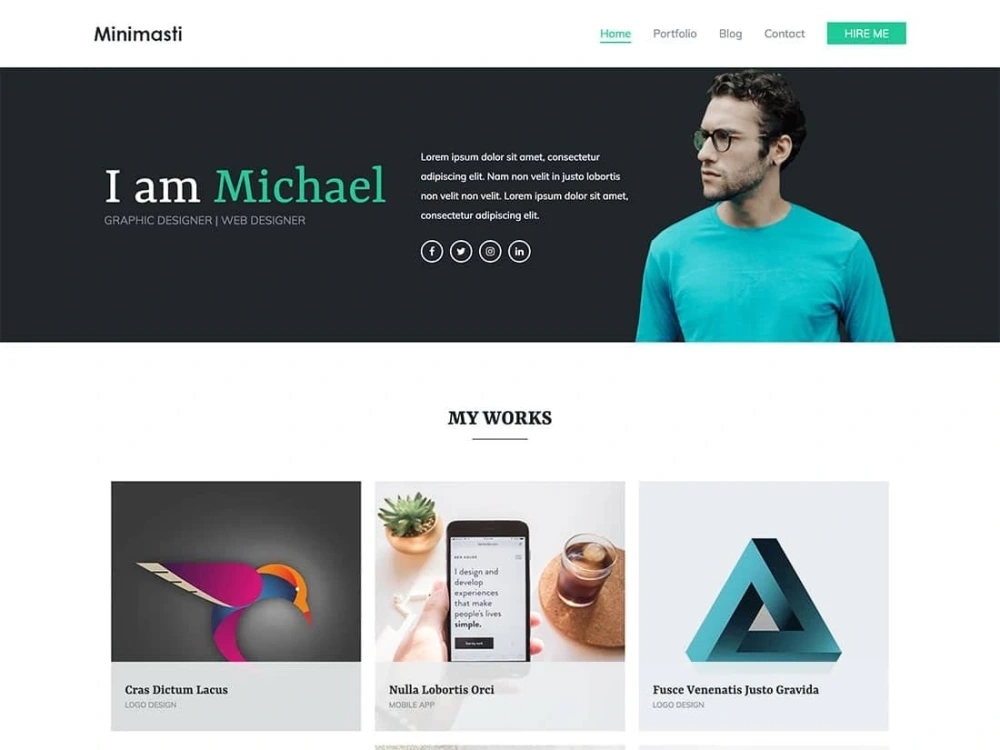 Professional Responsive Portfolio Website in WordPress | Upwork
