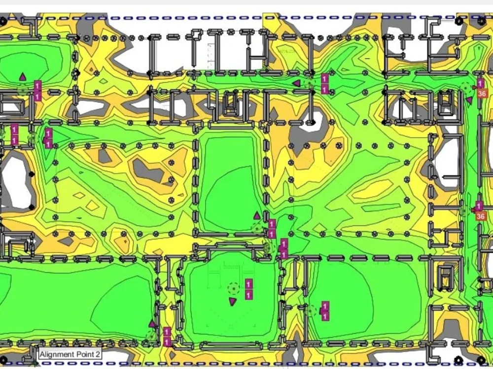 Wifi network design heatmap report detailed | Upwork