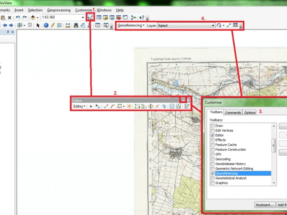 Digitization (Points, Lines and Polygons) and Georeferencing of Maps ...
