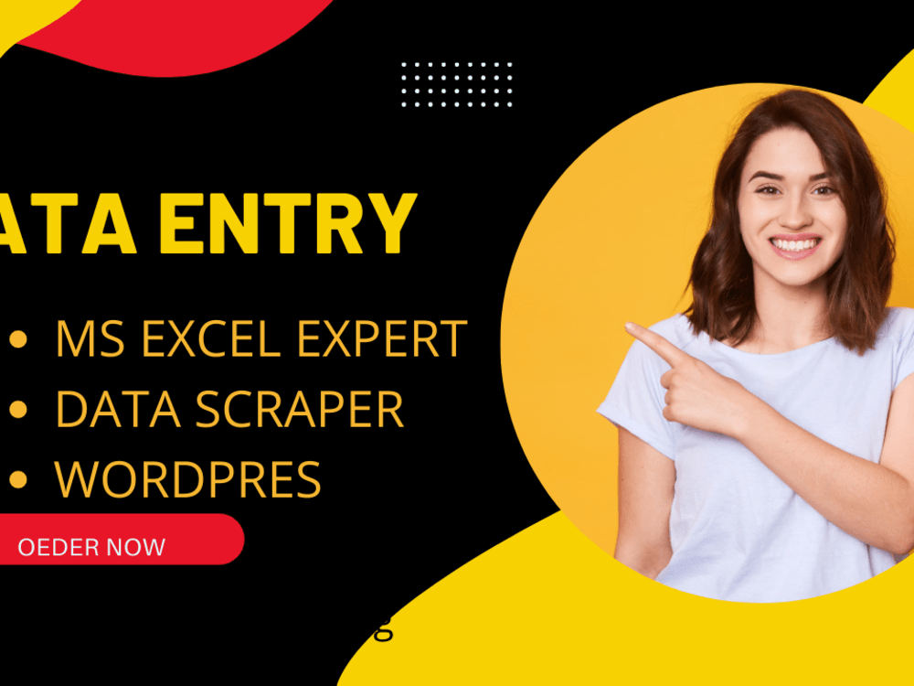 Outstanding data entry, ms office, data scrping, ms excel, work | Upwork