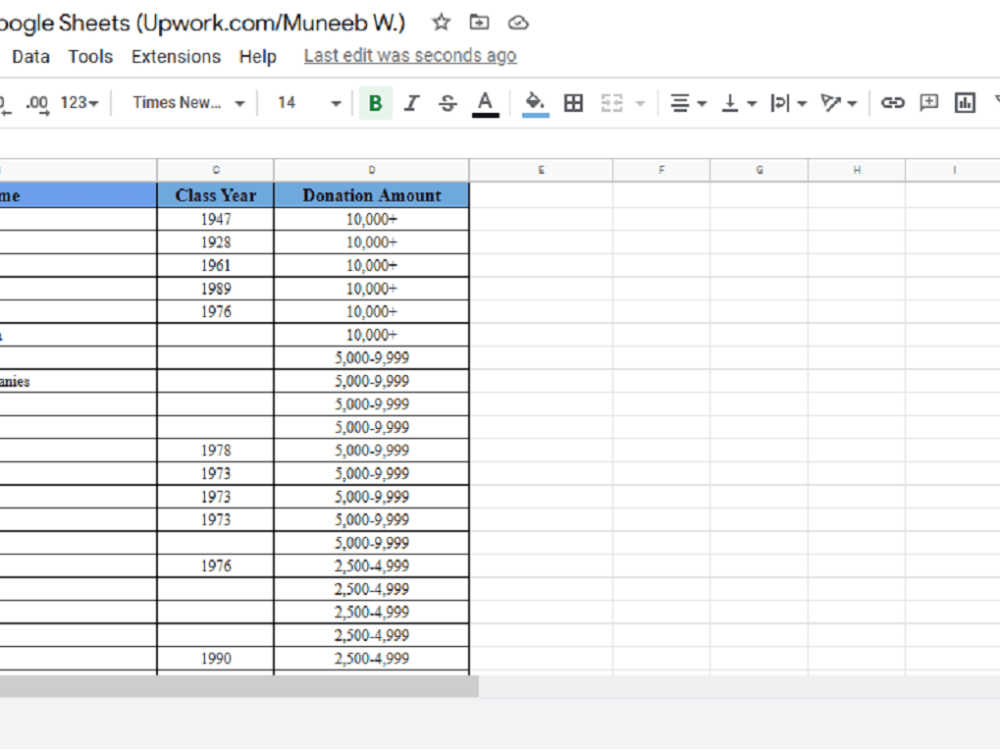 Accurate Data Entry, Web Research, and Excel Data Entry Services | Upwork