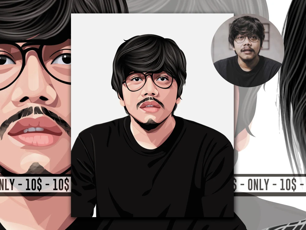 A Realistic Vector art Portrait | Upwork