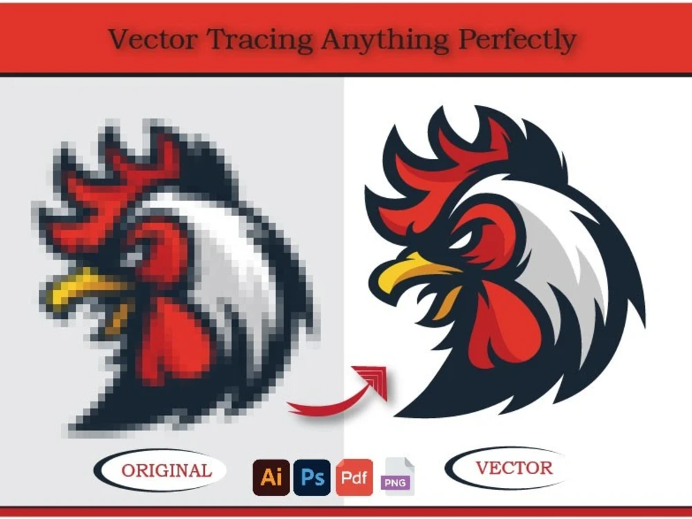 Vector illustration/ Vector Tracing/ Vector Art of your Image and logo ...