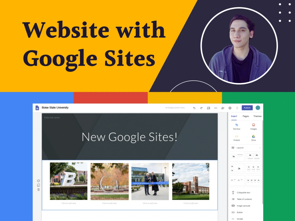 A Professional Website Using Google Sites | Upwork