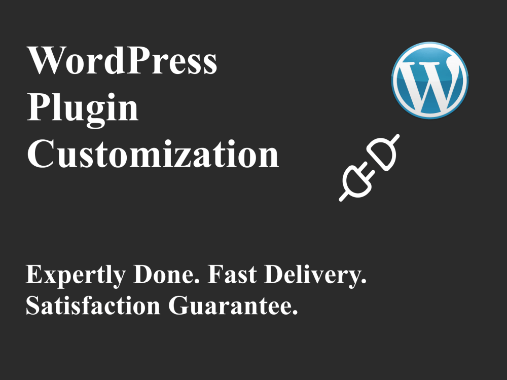 A Wordpress Plugin Customization Upwork