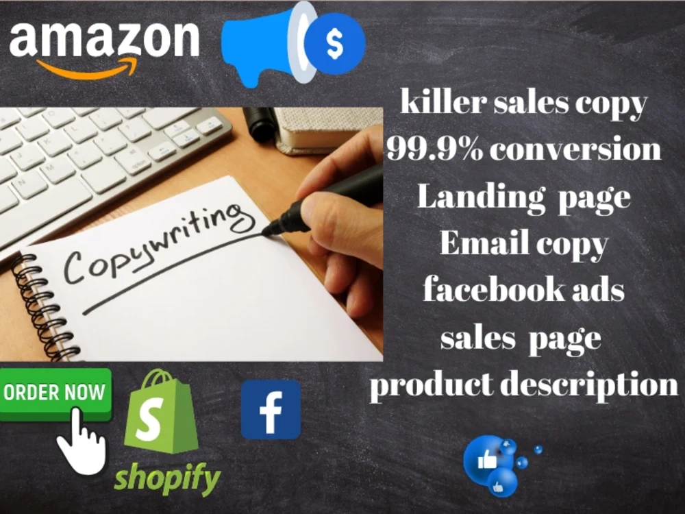 Converting sales copy,facebook ad,emailcopy,product description | Upwork