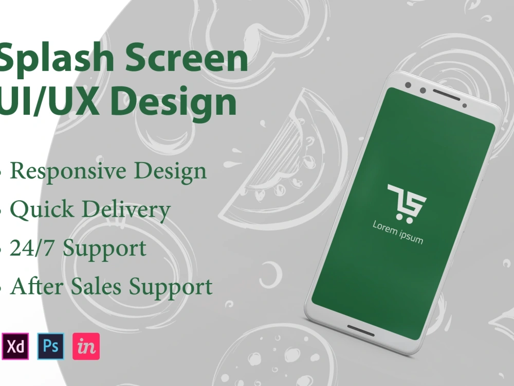 Mobile application design with onboarding and splash screen | Upwork