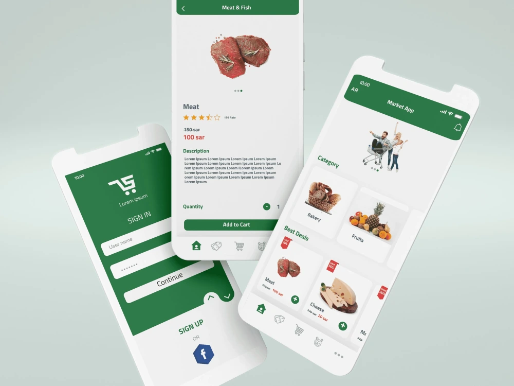 Mobile application design with onboarding and splash screen | Upwork
