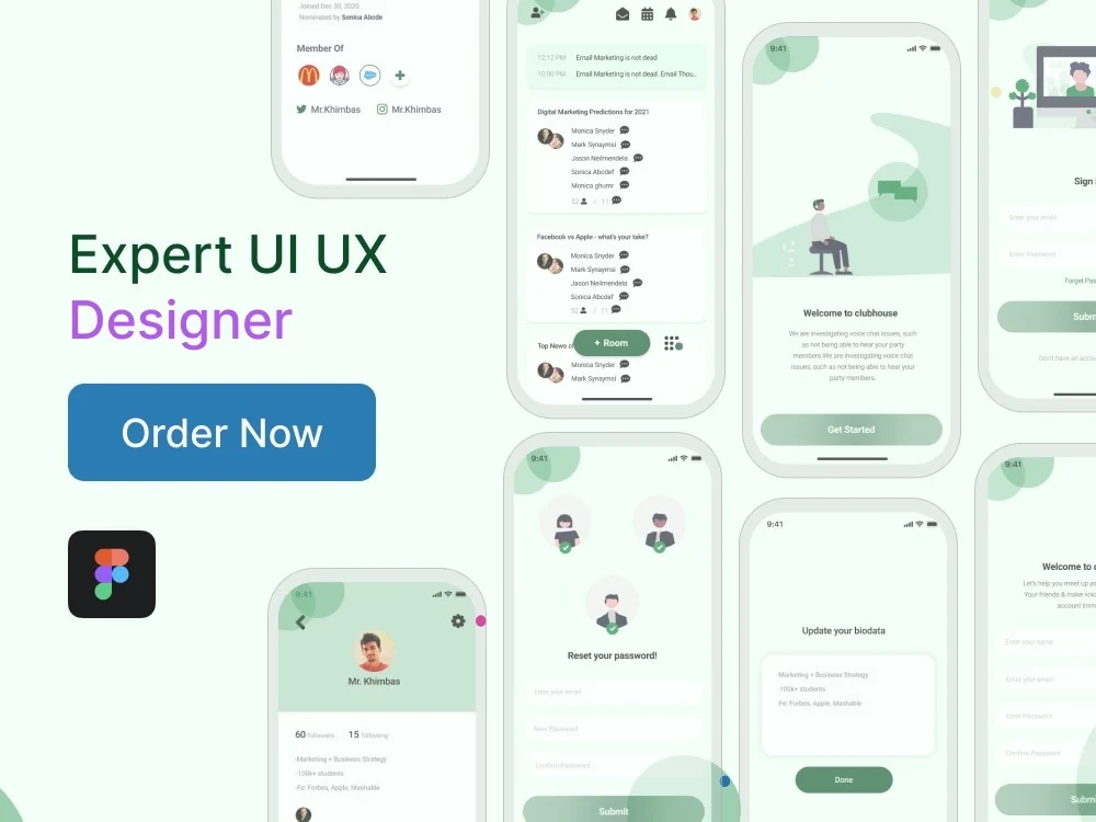 Creative UI UX for mobile app using Figma | Upwork