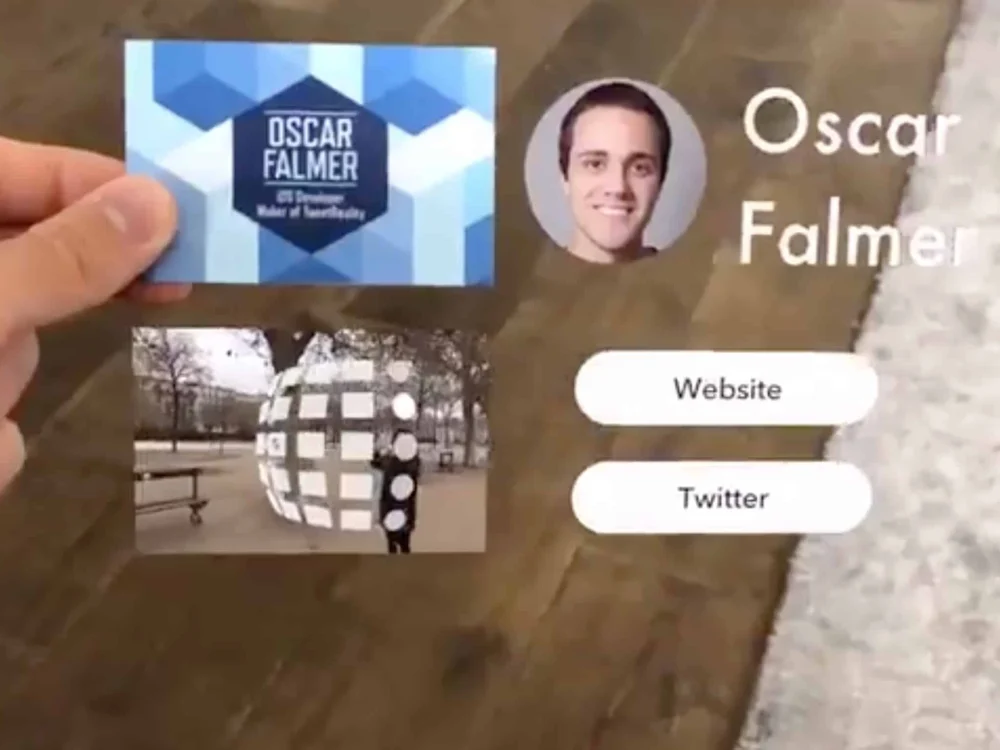 Your interactive augmented reality Business Card | Upwork