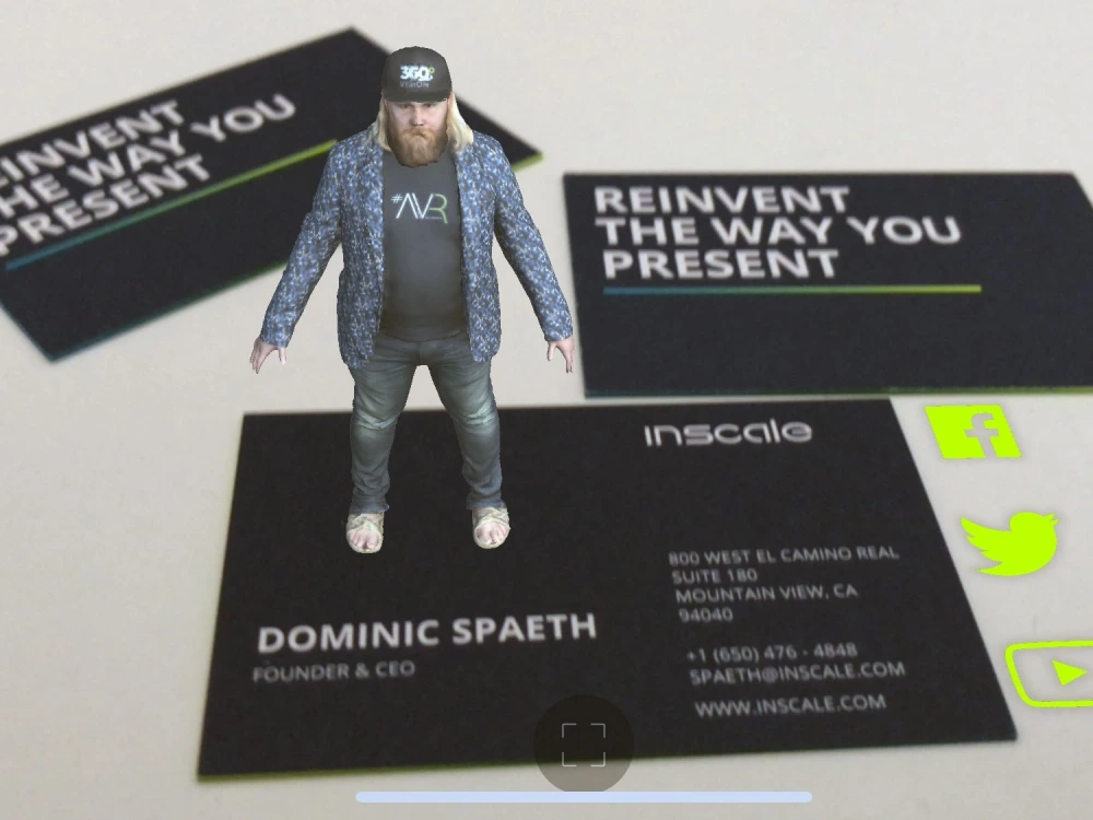 Your interactive augmented reality Business Card | Upwork