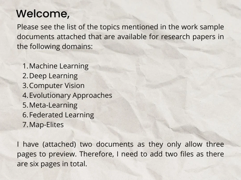 A fantastic deliverable from the list of computer science topics. | Upwork