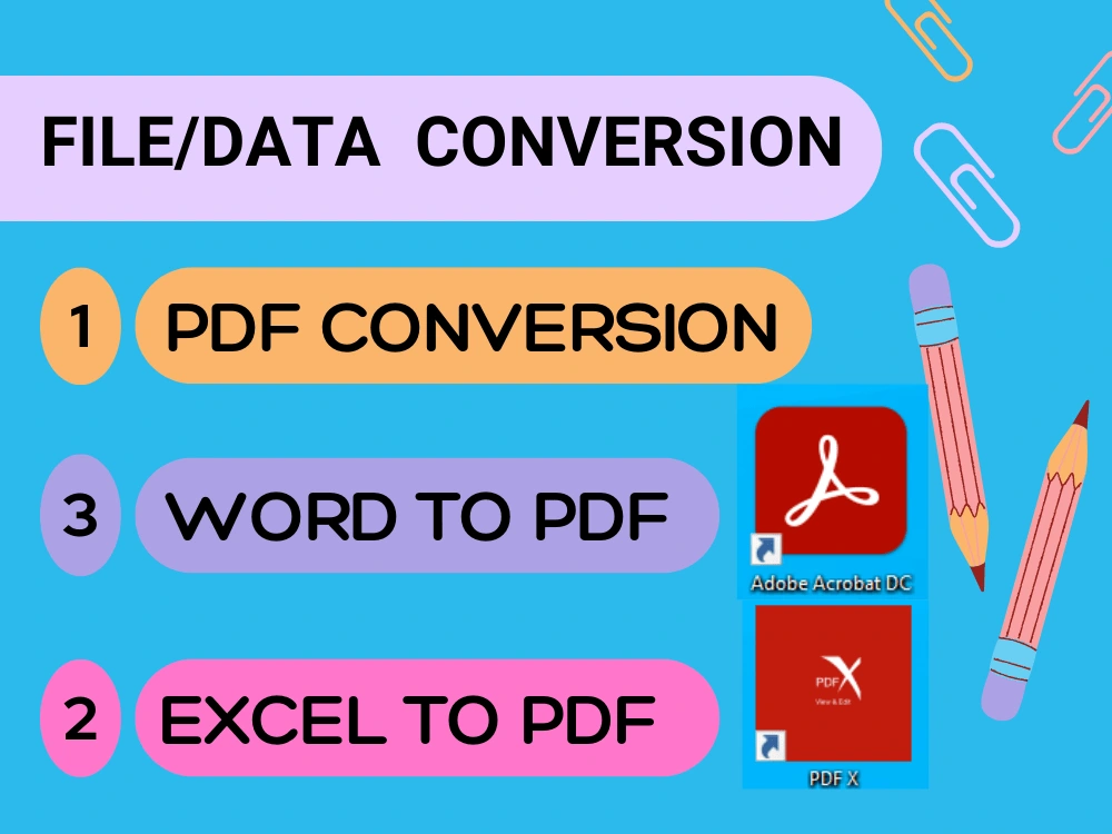 All types of pdf conversion. | Upwork