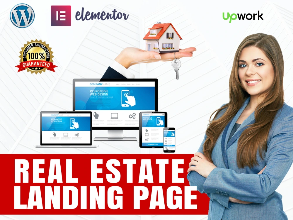 Professional Responsive Real Estate Landing Page Design | Upwork