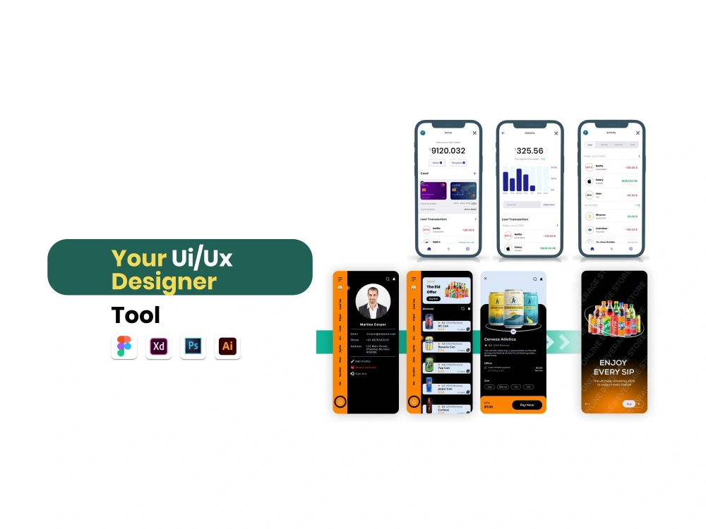 A responsive mobile app UI and website UI design | Upwork