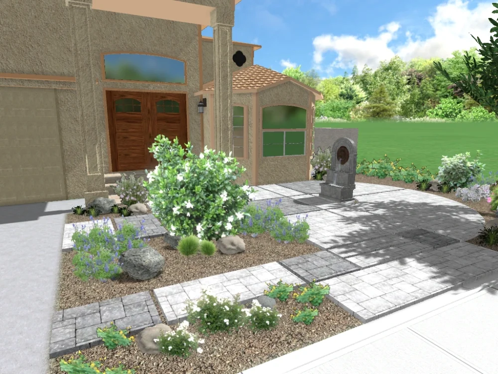 An aesthetically and functionable landscape design for your residences ...