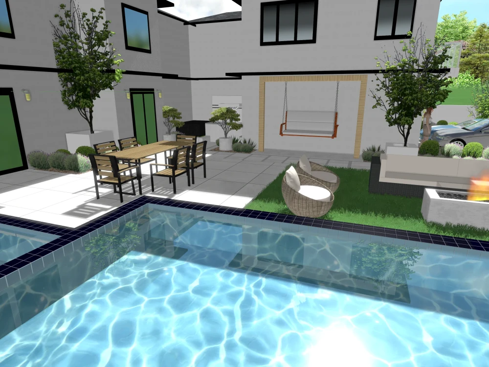 An aesthetically and functionable landscape design for your residences ...