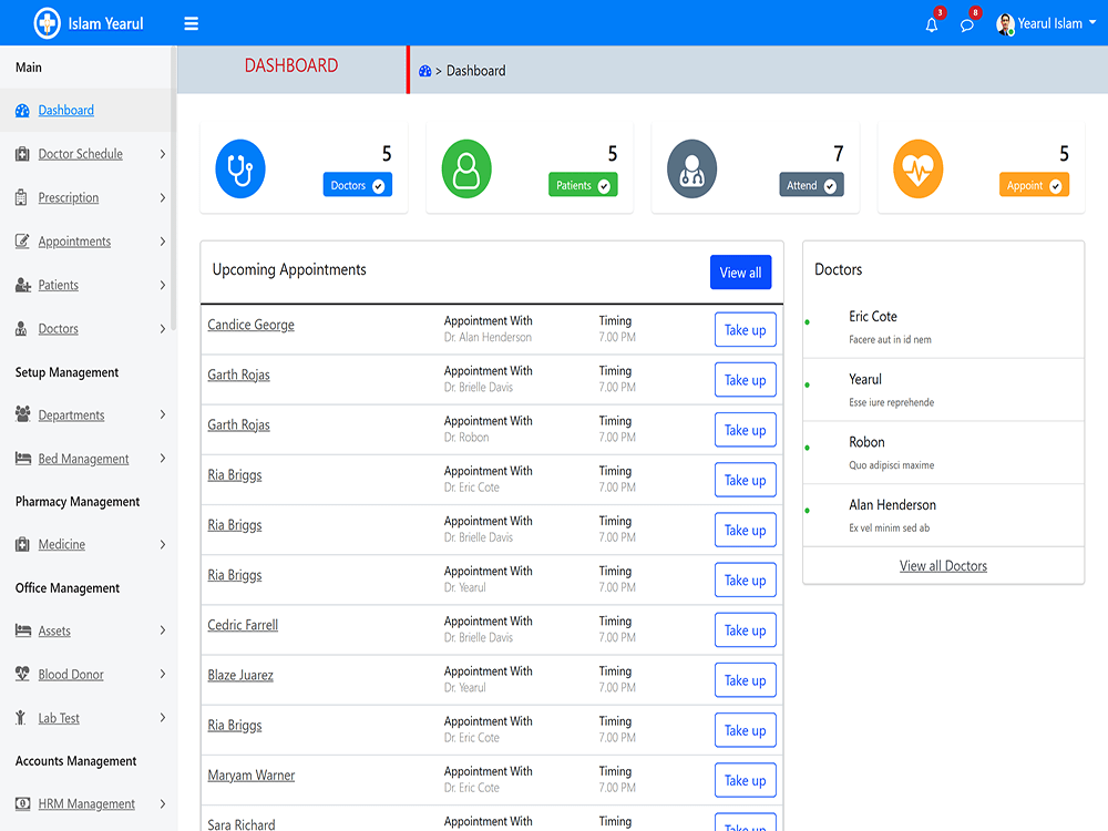 Hospital, school, employee, inventory management system or software ...