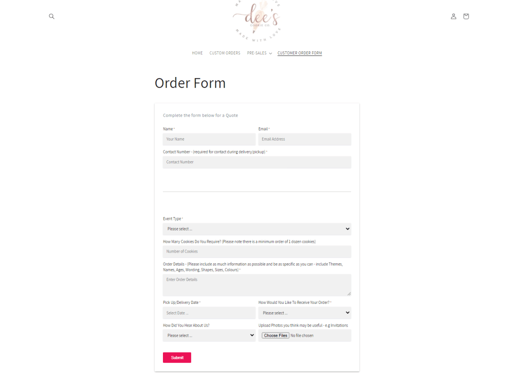 A shopify pop up form, custom contact form, and Shopify landing page ...