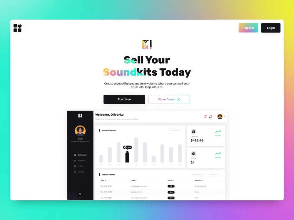 A modern and clean website design | Upwork