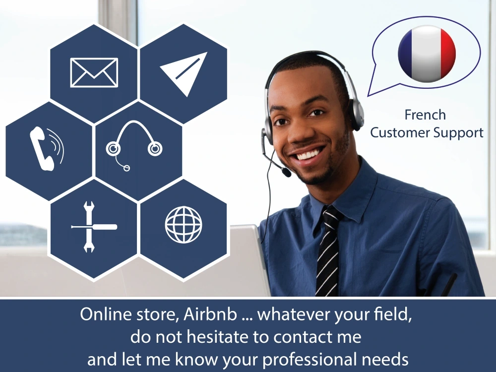 A French Customer Support as Chat, Email, Phone & Social Media Replies ...