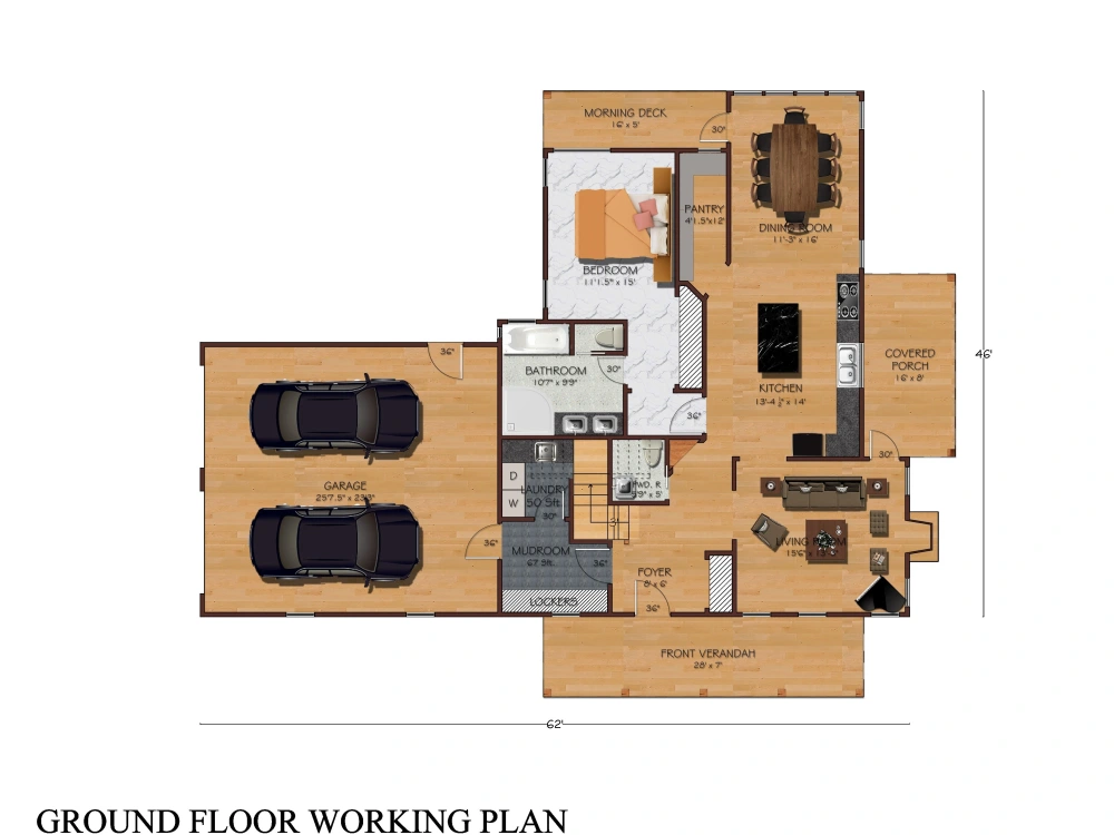 High Quality 2D Rendered Architectural Drawings (Plans, Elevations ...