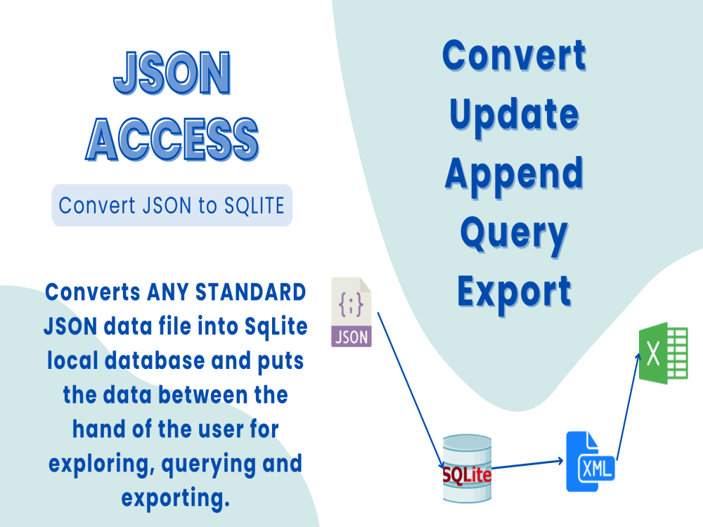 A Json parser to linear database (SqLite) searchable and exportable ...