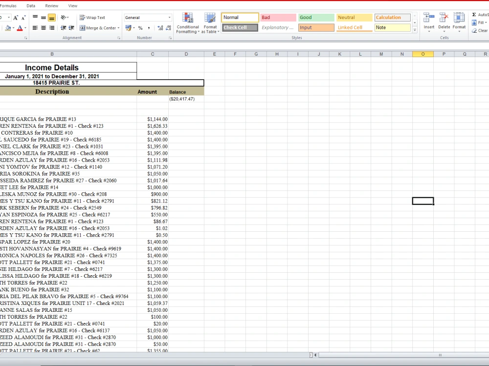 Converted Excel From Scanned Copies Of Pdf To Excel By Typing Manually Upwork