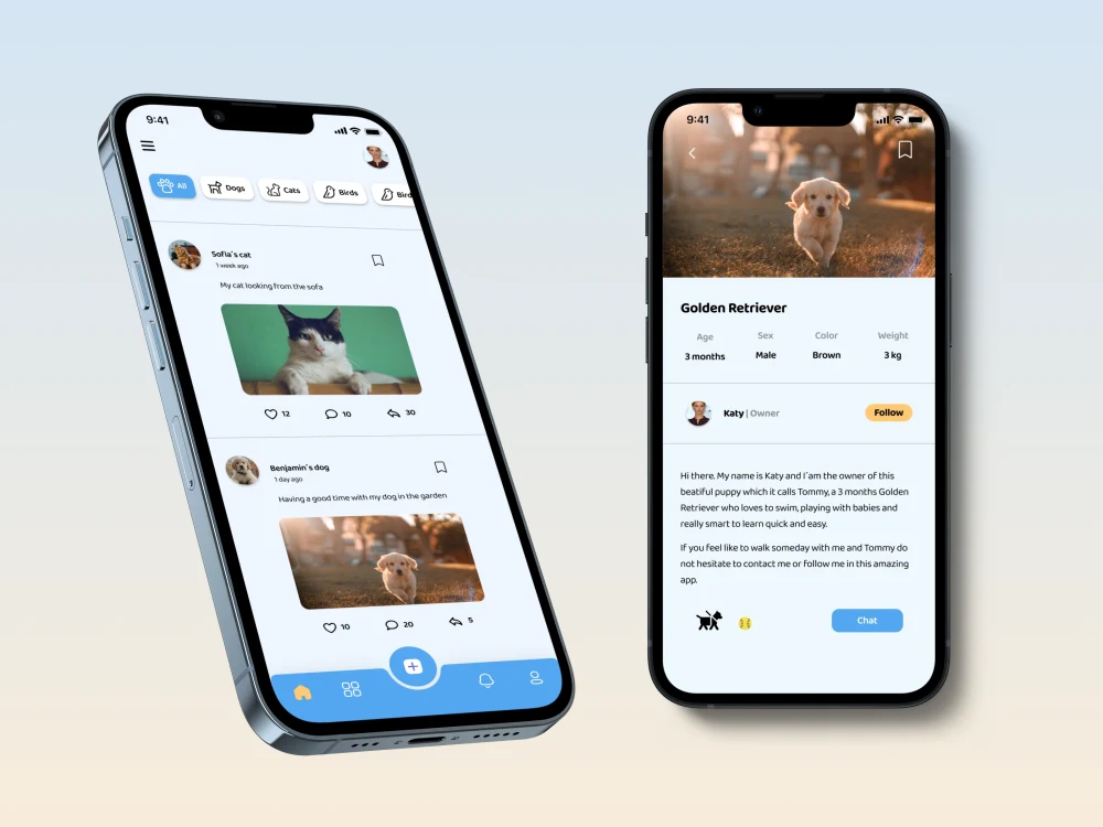 A clean and professional mobile app UI UX design in Figma | Upwork