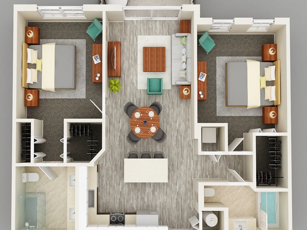 Realistic 3D Floor plan, interior and exterior design | Upwork