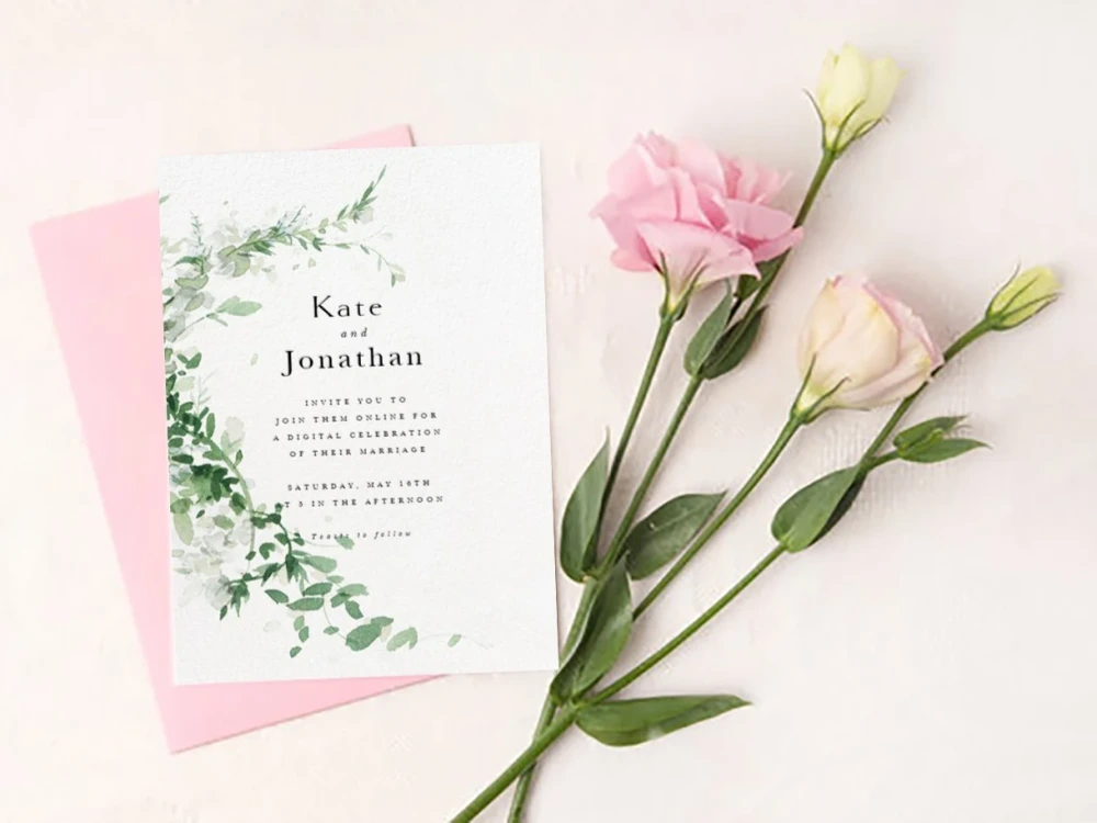 Incredible and chic wedding invitation design | Upwork