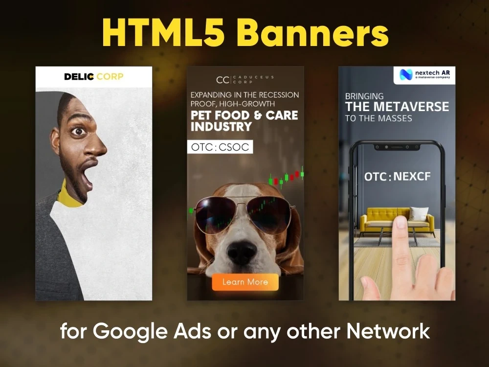 Professional HTML5 animated banner ads | Upwork