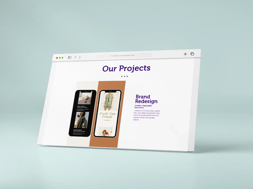 A professional 3D interface mockup | Upwork