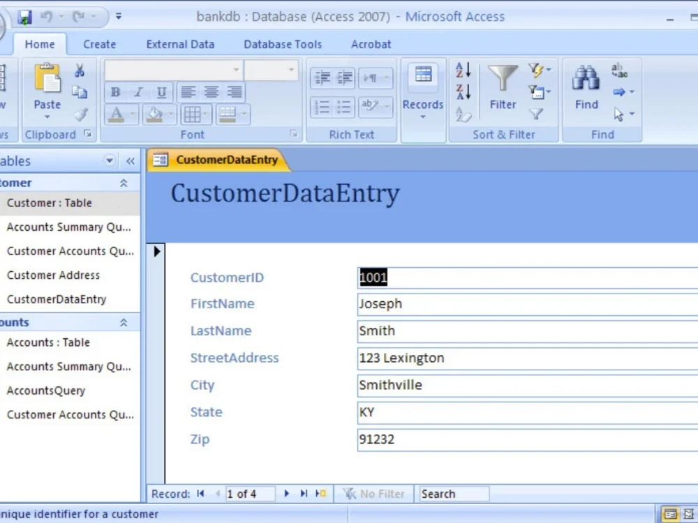 Ms access database with dashboard and reports | Upwork