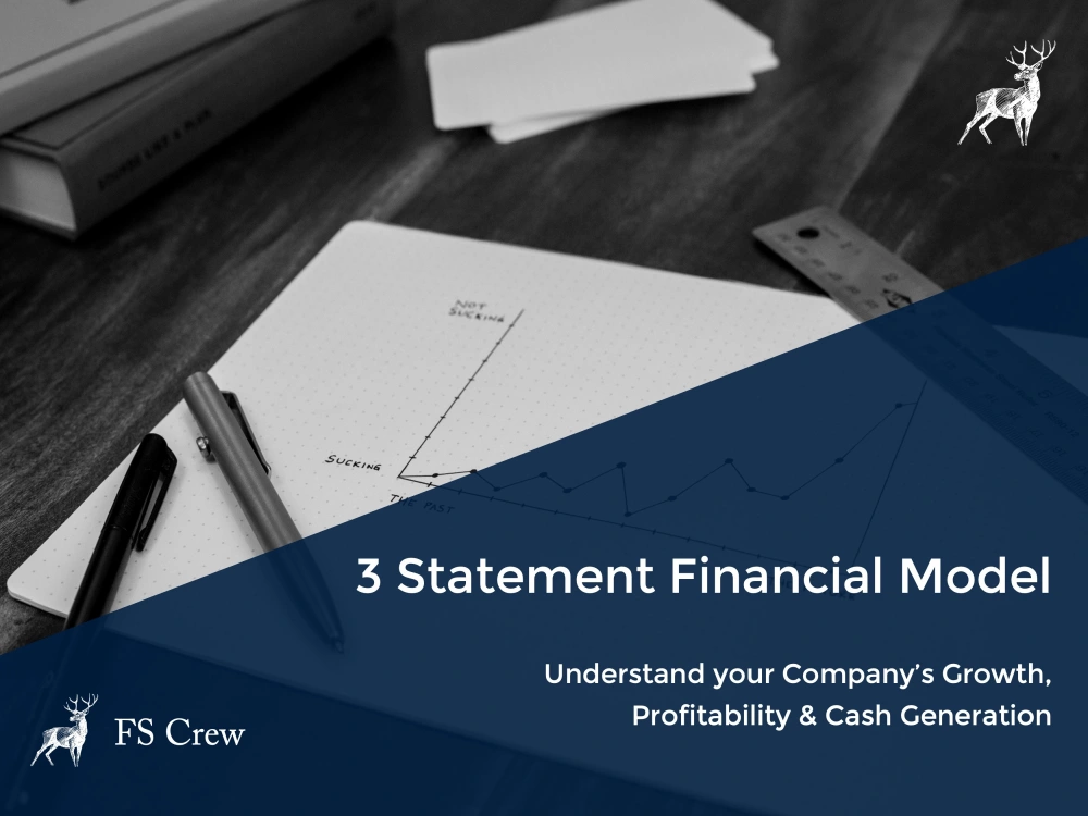 A 3 Statement Financial Model : Income Statement, Balance Sheet & Cash ...