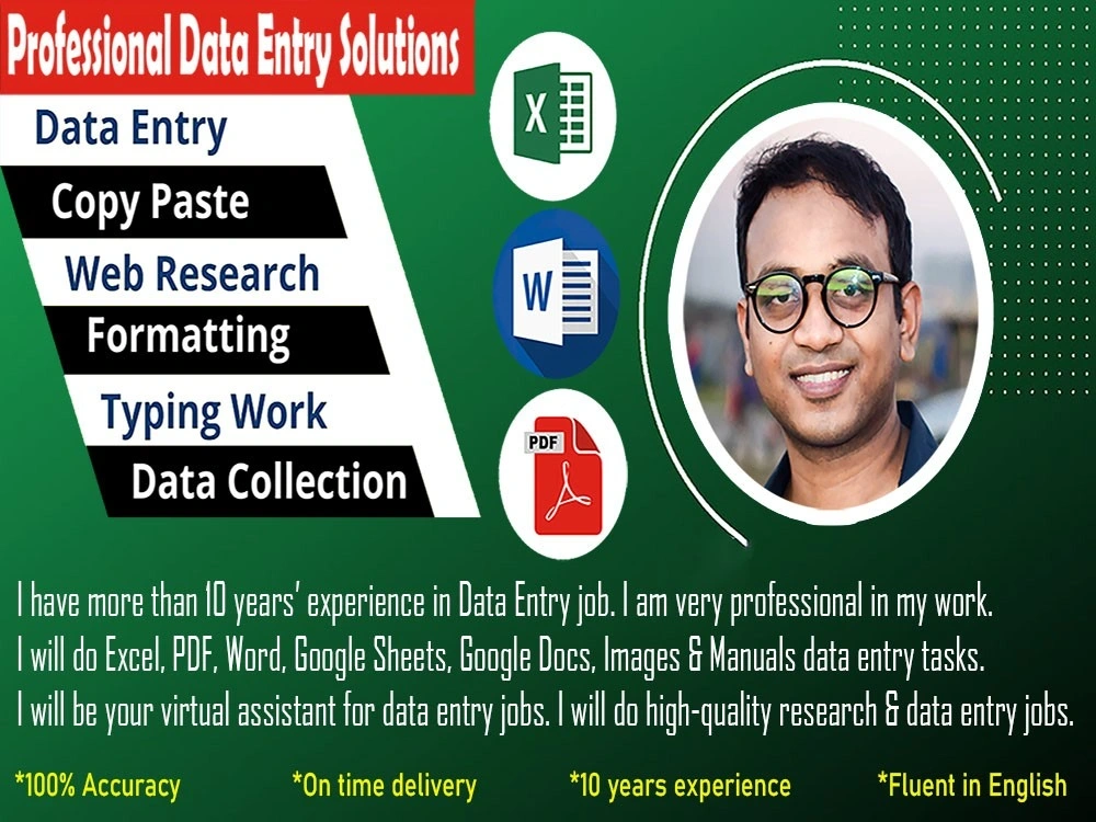 A complete and professional data entry solutions | Upwork