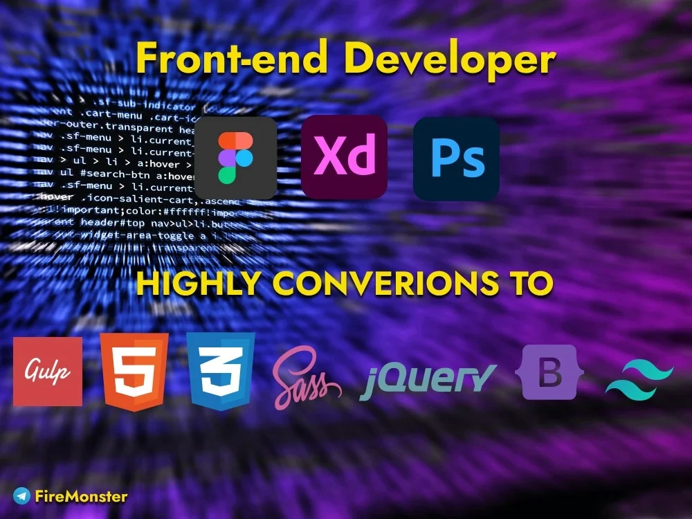 A conversion from Figma/PSD/XD to HTML/CSS | Upwork
