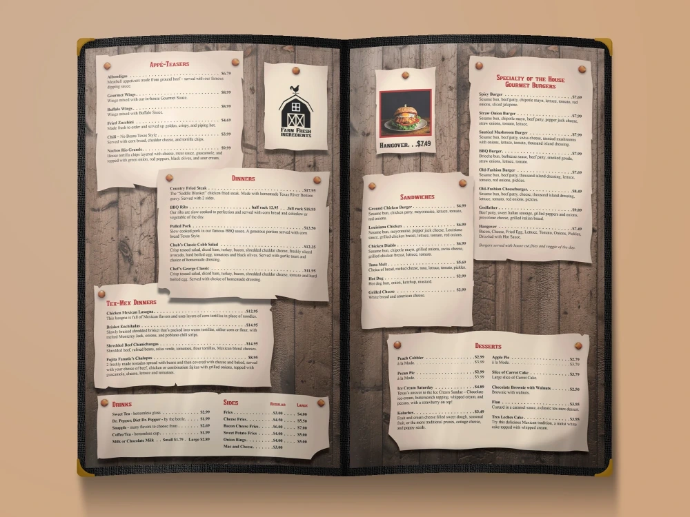 A custom, on-brand menu design | Upwork