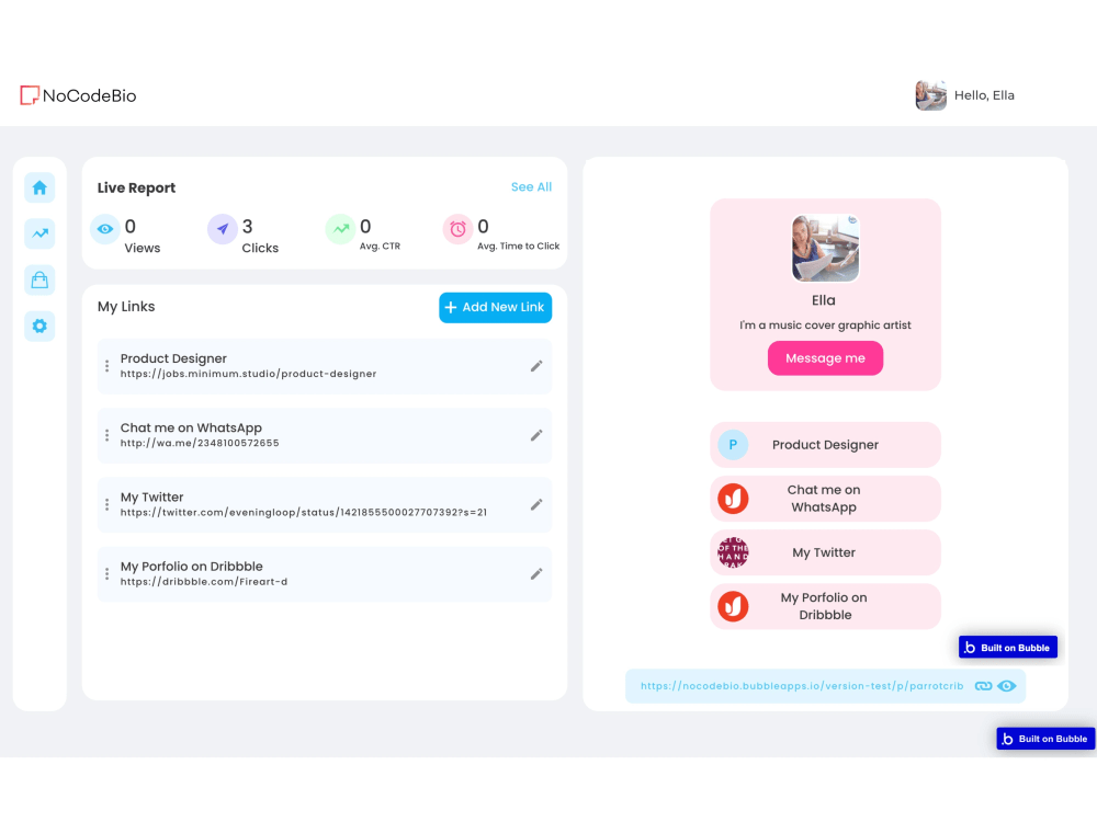 Figma design turned into a responsive Bubble.io page in 48hrs | Upwork