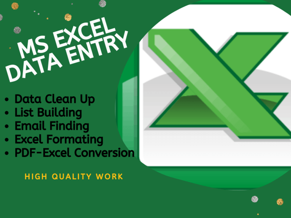 Accurate Excel data entry, formatting, and cleaning services | Upwork
