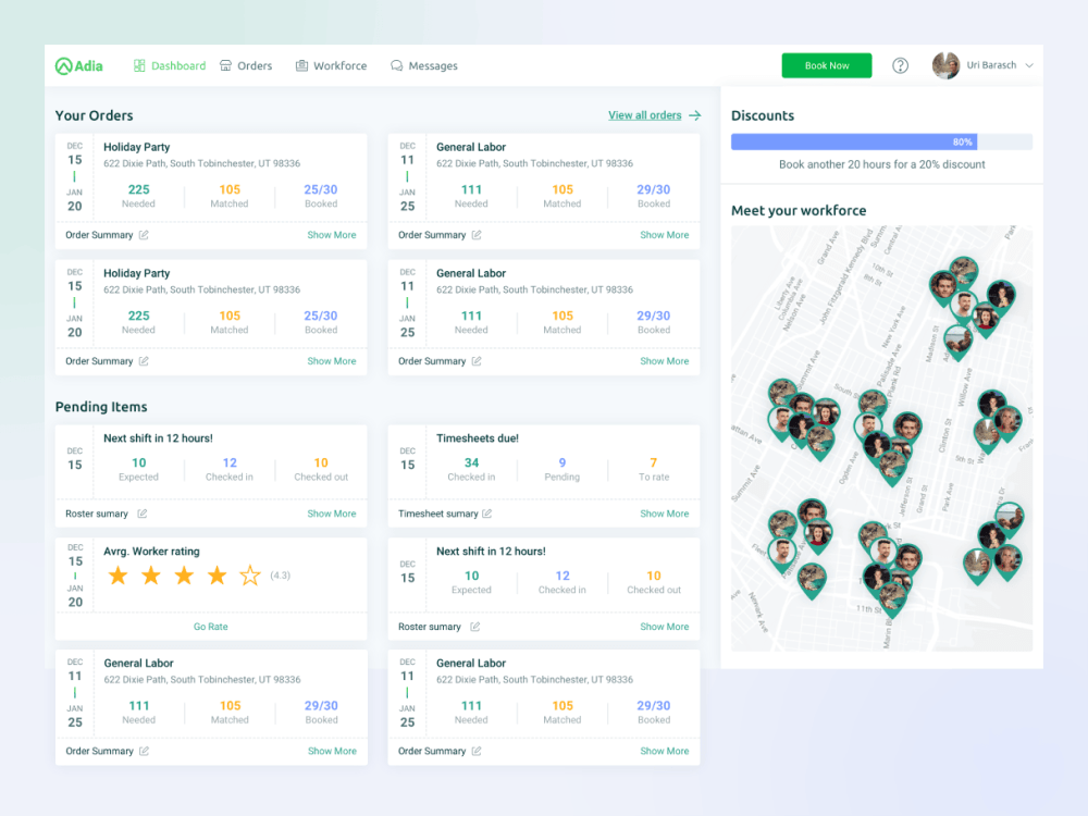 A fantastic Admin Dashboard, SAAS, Web application design (UI/UX) | Upwork