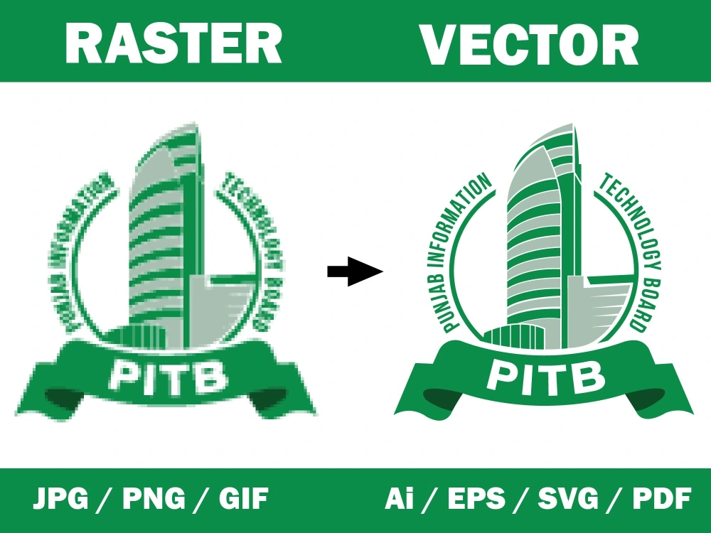 Vector tracing, Ai, SVG, EPS and Recreated logo in vector format in 2 ...