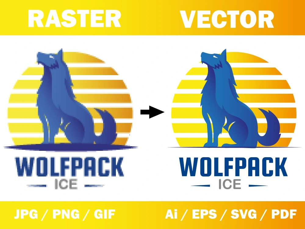 Vector tracing, Ai, SVG, EPS and Recreated logo in vector format in 2 ...