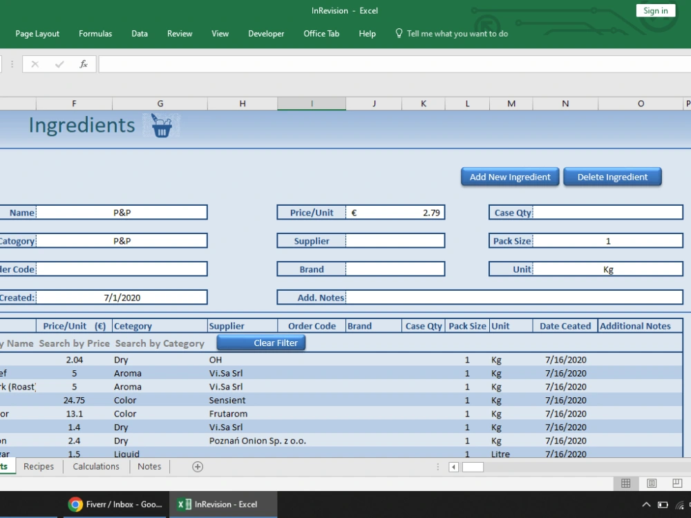 Custom Excel Spreadsheet Using Macro And Vba Upwork